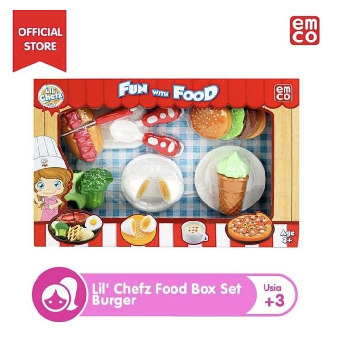 Jual Emco Lil' Chefz Food Box Set (asst.) - Burger Di Seller Sweet Shop - Cengkareng Timur, Kota ...