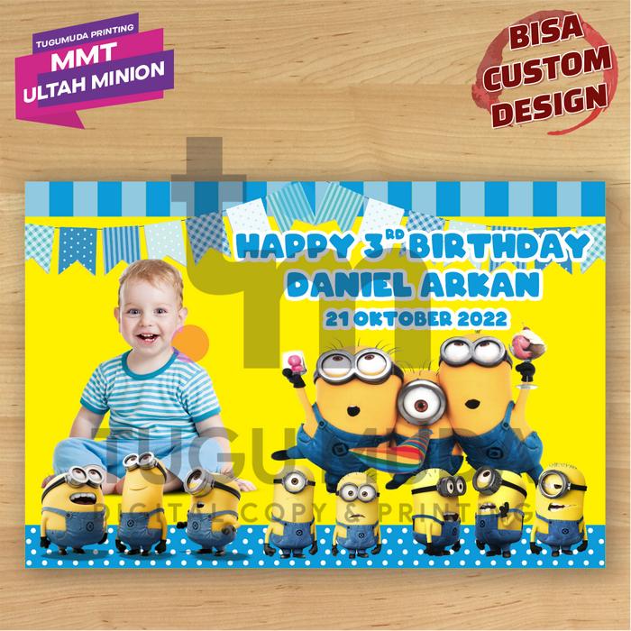 Jual Cetak Banner|Backdrop|Spanduk Ultah/Ulang Tahun Anak - MINION ...