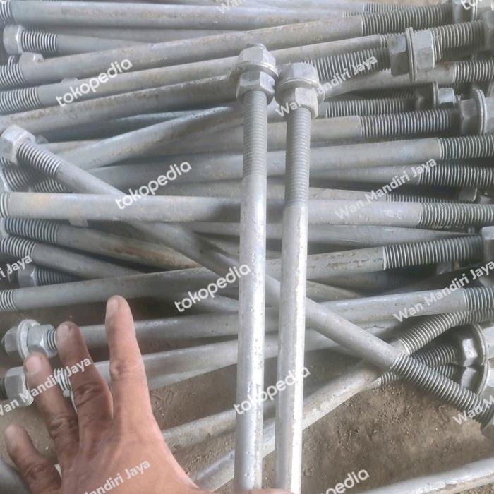 Jual angkur i besi beton HDG m10 x 50cm hotdip Galvanised - Jakarta ...