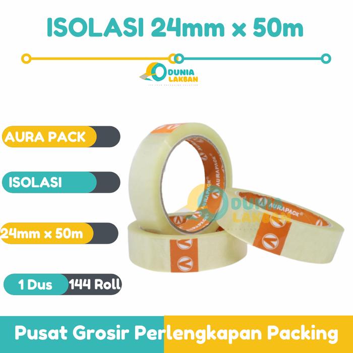 Jual Isolasi 24mm x 50 meter Aurapack - Kab. Bogor - Dunia Lakban ...