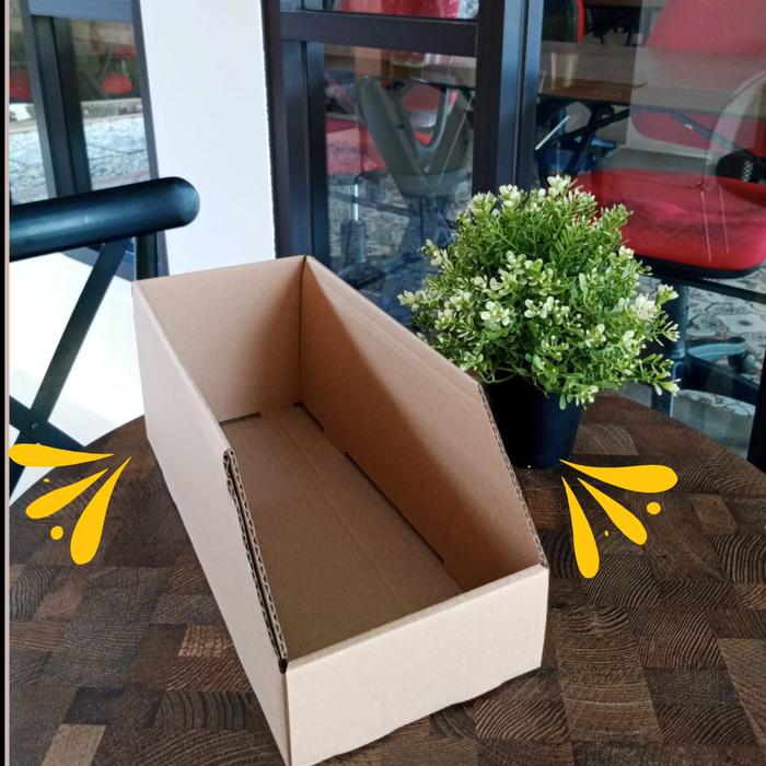 Jual Box Kardus Kotak BOX BIN kecil 15x35x14cm polos penyimpanan file ...