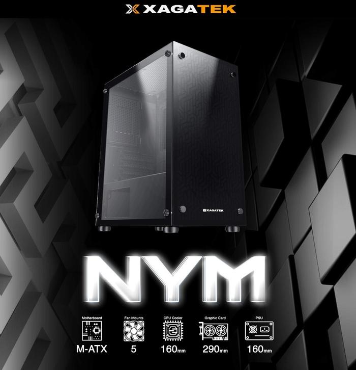 Jual Xagatek NYM ARGB - Tempered Glass Mid-Tower m-ATX Gaming Case ...