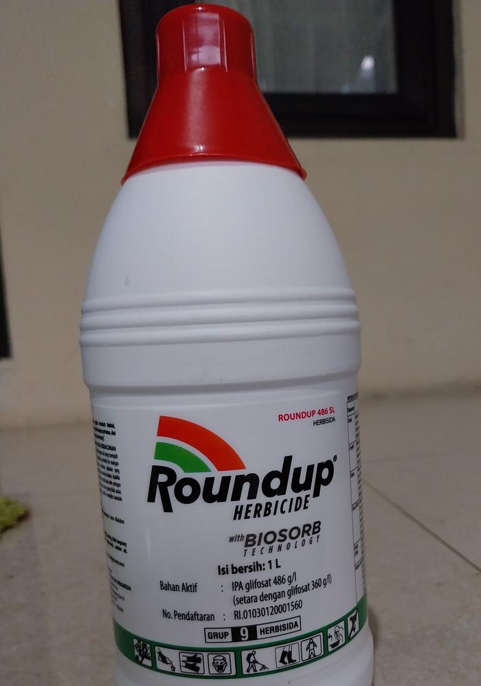 Jual Herbisida Roundup 486 SL dari Monsanto 1 liter - Kota Bandung ...