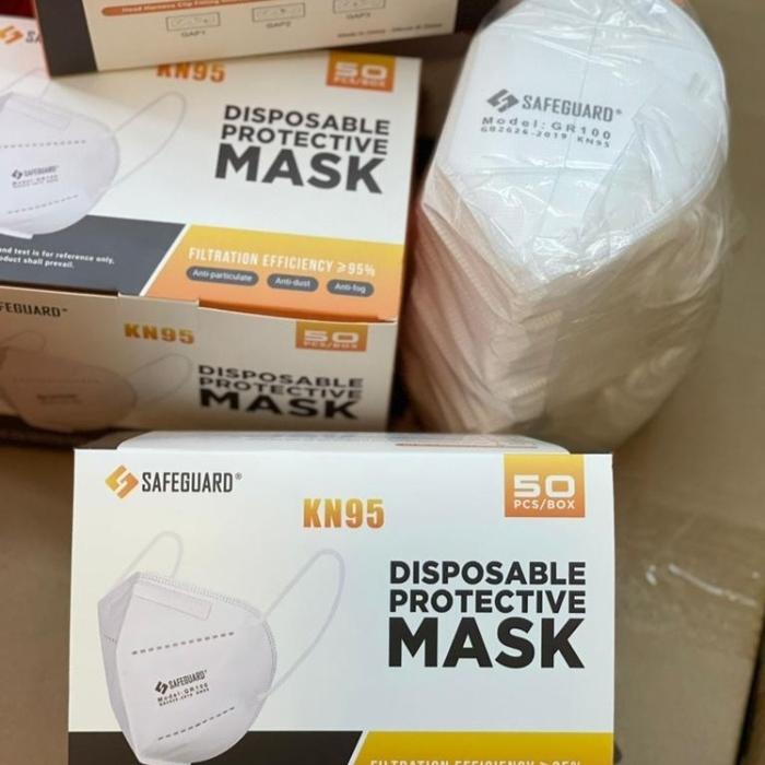Jual Masker KN95 SAFEGUARD Mask Per Box isi 50 pcs Masker Earloop / Telinga - Jakarta Barat ...