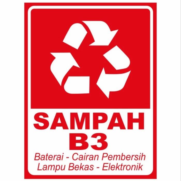 Jual stiker SAMPAH B3 10X15CM sign rambu k3 - Jakarta Utara - SGG ...