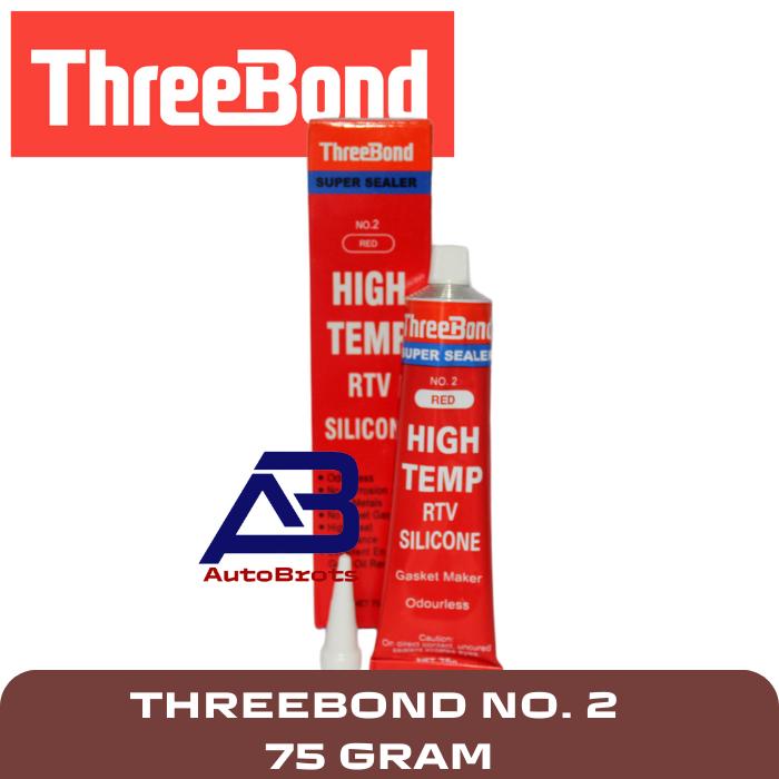 Jual THREEBOND NO.2 75gr RED Lem Gasket High Temp RTV Silicone 75gram ...