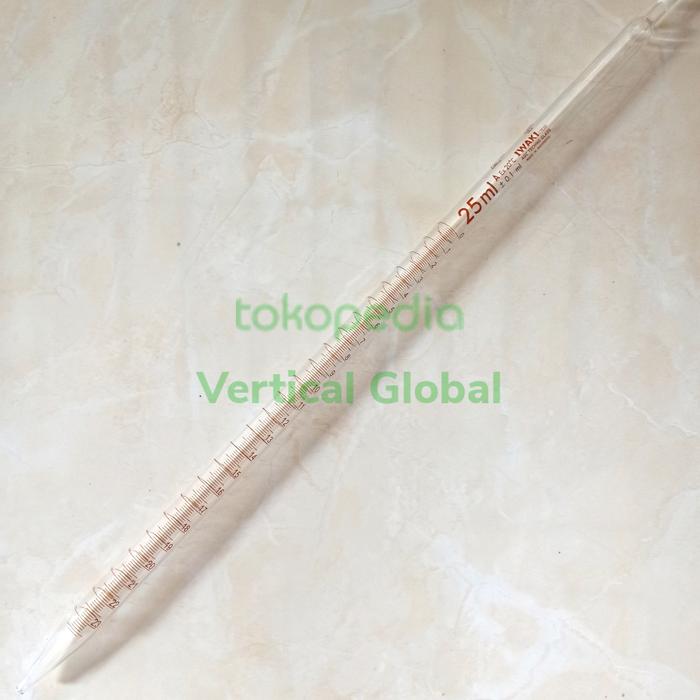 Jual Pipet ukur 25 ml Iwaki kaca Serological pipet Measuring pipet - Kota Surabaya - Vertical ...