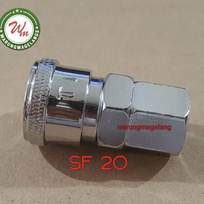 Jual Coupler Sf 20 Sf20 Quick Coupling Sambungan Selang Angin Kompresor ...