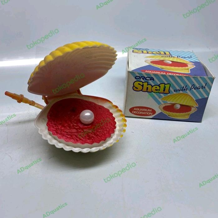 Jual ORCA SHELL WITH PEARL | Hiasan Aquarium Kerang Mutiara Gelembung ...