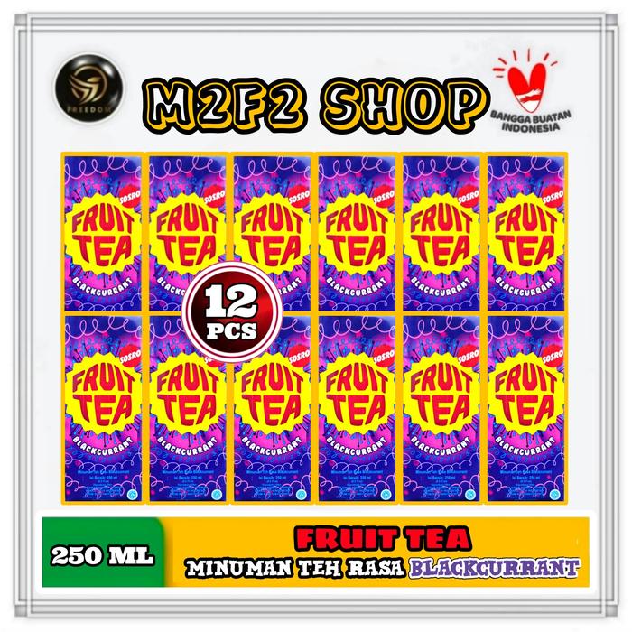 Jual Fruit Tea Teh Rasa Blackcurrant Kotak - 250 ml (Harga 12 Pcs ...