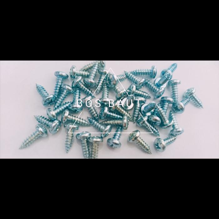 Jual Skrup Tapping JP Ukuran #8 x 1/2" PUTIH (ISI 10 PCS) - Kota ...