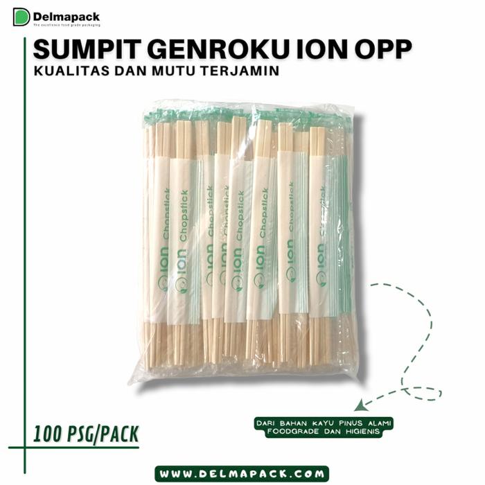 Jual Sumpit Kayu Genroku Ion Chopstick Genroku Bungkus Plastik ...