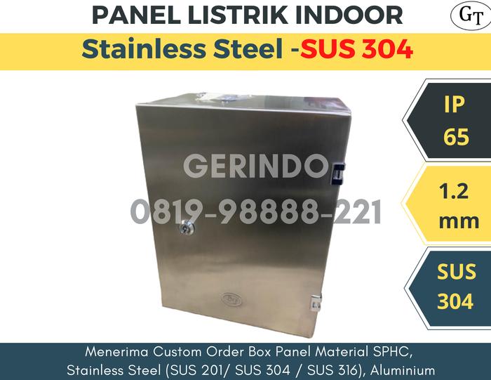Jual Box Panel Listrik Stainless 400x400x200mm Indoor SUS304 2mm DOFF ...