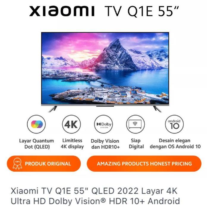 Jual Xiaomi Mi TV 4 55 Inch Bezel-less 4K Smart TV with QLED Display ...