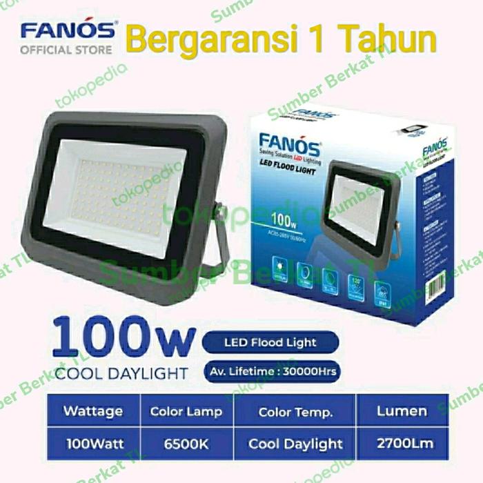 Jual Flood Light Fanos 100W 100 Watt Lampu Sorot Lampu Tembak Fanos 100 W - Jakarta Selatan ...