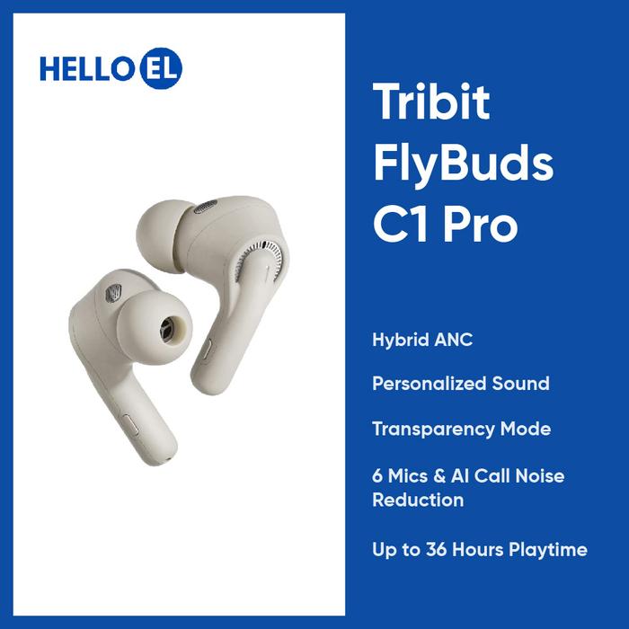 Tribit True Wireless Earbuds, Active Noise Cancelling Bluetooth ...