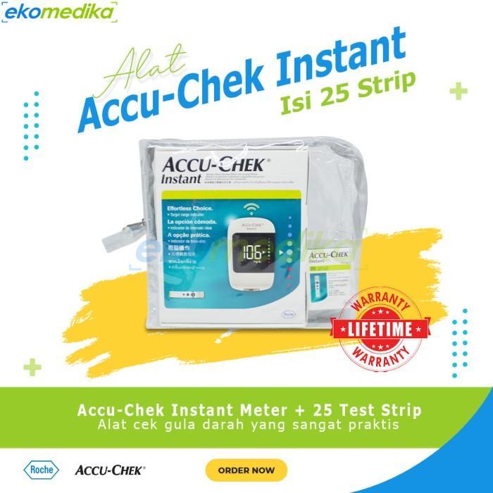 Jual Accu Chek Instant + 25 Test Strip Alat Accu check accucheck ...