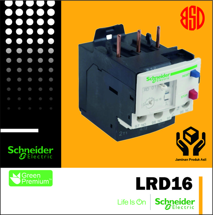 Promo THERMAL OVERLOAD RELAY SCHNEIDER LRD16 ORIGINAL KONTAK BANTU ...