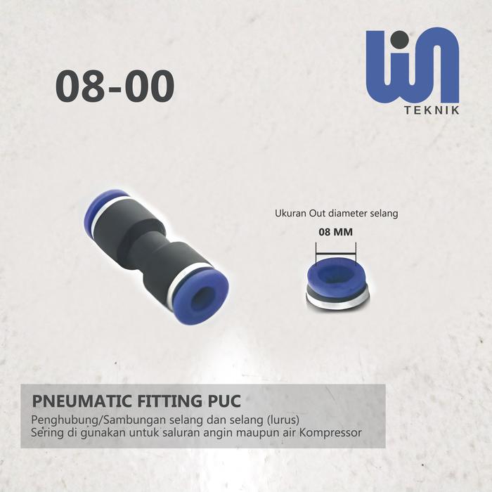 Jual PNEUMATIC FITTING PUC / SAMBUNGAN DAN KONEKTOR KOMPRESOR PUC - 04 ...