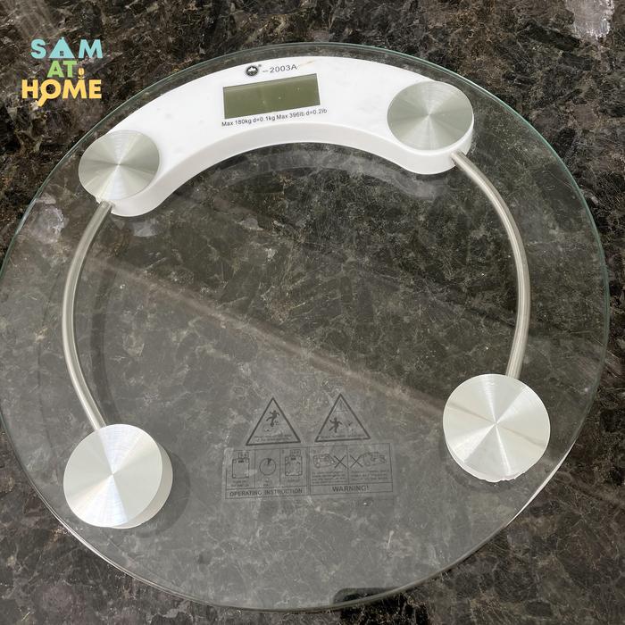 Jual Timbangan Berat Badan Kaca Digital - Transparan Lingkaran Bulat ...