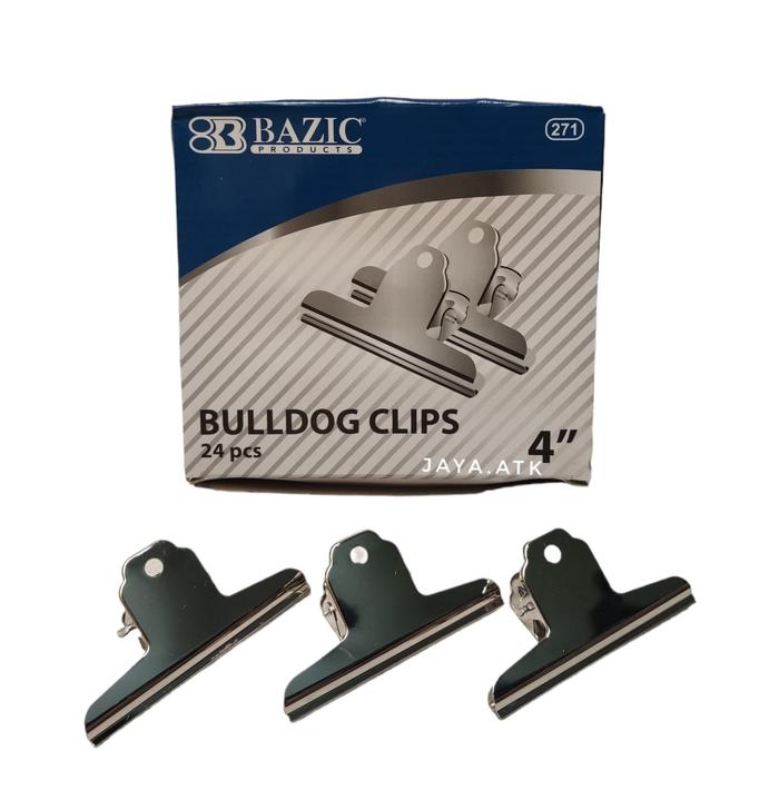 Jual KLIP KERTAS BULDOG JEPIT JUMBO BESAR 10 CM STAINLESS BULLDOG CLIPS ...