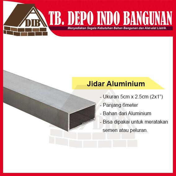 Jual JIDAR ALUMINIUM HOLO 25MM X 50MM 2.5 X 5CM KOTAK 2X1" - Kota ...