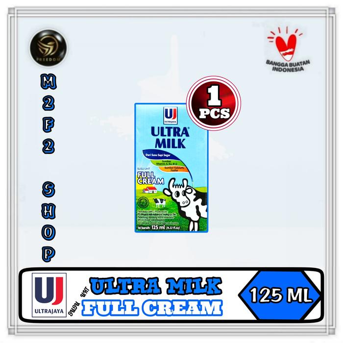 Jual Susu Ultra Mini Kotak UHT Rasa Full Cream - 125 ml (Harga Satuan ...