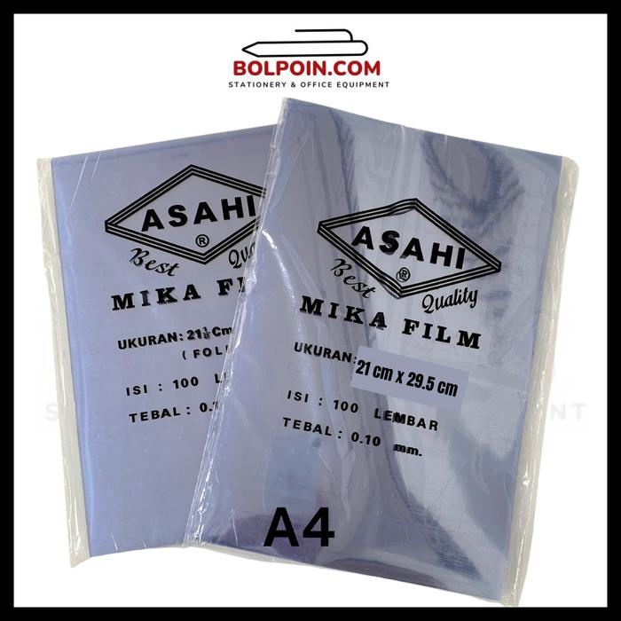Jual Mika Cover Asahi A4 / Plastik Jilid Bening A4 / Cover Mika - 100 Lbr Di Seller Kingyo ...