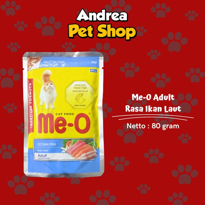 Jual meo pouch ocean fish 80gr - Kota Cimahi - Andrea petshop | Tokopedia