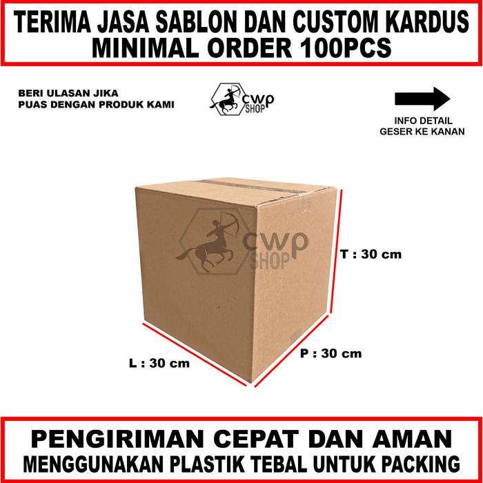 Jual Kardus Box Karton Packing Polos Ukuran 30x30x30 - Jakarta Barat ...