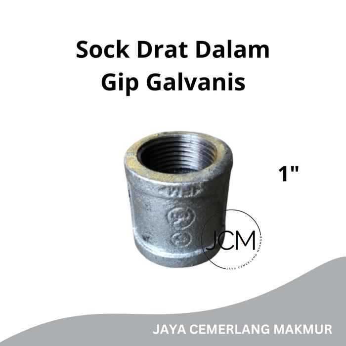 Jual Sock Drat Dalam Galvanis Besi 1" Inch GIP / Socket / Sok Drat ...