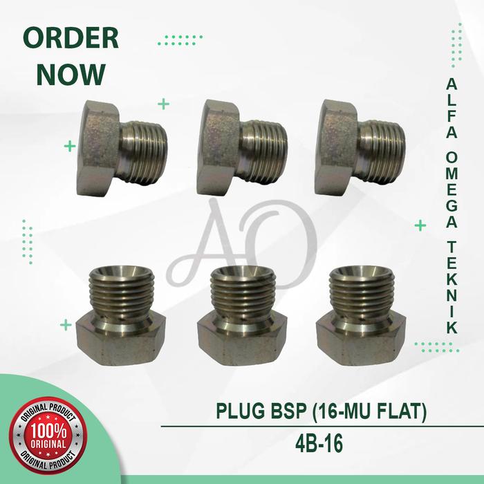 Jual PLUG FITTING MU 1 INCH BSP NEPEL CAP SELANG HIDROLIK 1 INCI - Kota ...