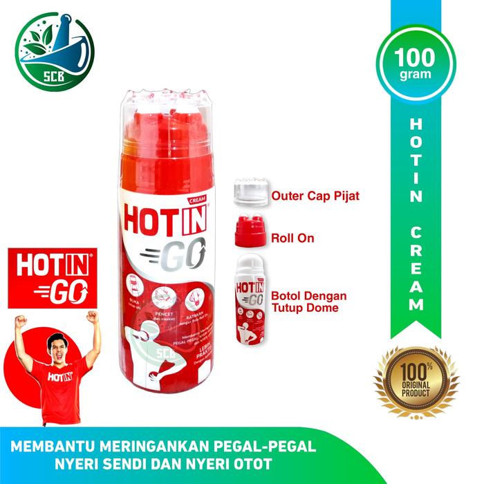 Jual Hot In GO / Hotin Cream 3 in 1 Roll On With Aplikator Pijat 100 GR - ORIGINAL - Jakarta ...