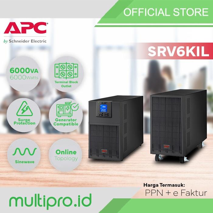 Promo UPS APC 6kva 6000VA 6000WATT SRV6KIL SRV6000 EASY UPS ONLINE Ext ...