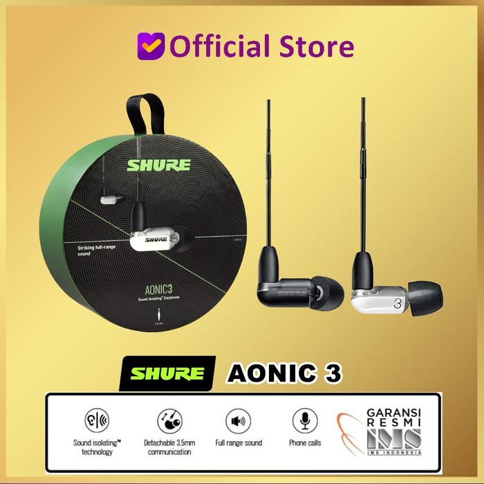 Promo Shure Aonic 3 Sound Isolating Earphones Aonic3 SE31BA SE31 SE 31 ...