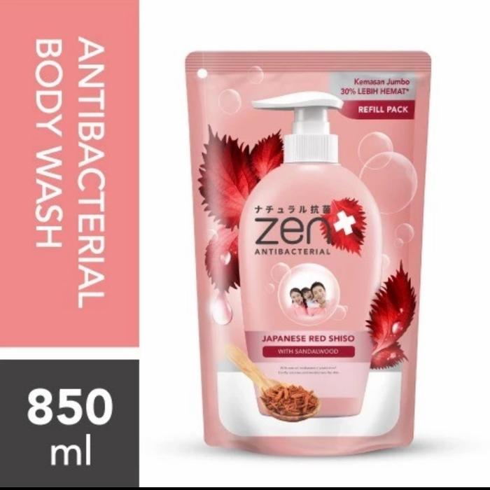 Jual Zen body wash Japanese red shiso with sandalwood 850ml sabun mandi ...