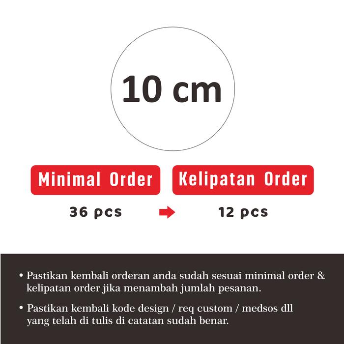 Jual Stiker label / stiker bulat /stiker produk cutting custom FREE DESIGN - 10 cm - Kota Bekasi ...