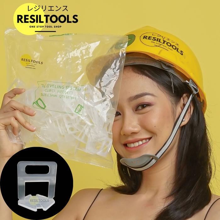 Promo 100 Buah Klip Keramik 2 mm Pemasang Pengatur Jarak Tinggi Ubin ...