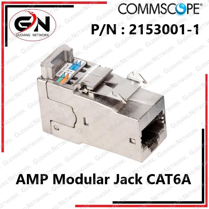 Jual AMP Modular Jack Cat6A / Cat.6A SL Commscope 2153001-1 - Jakarta ...