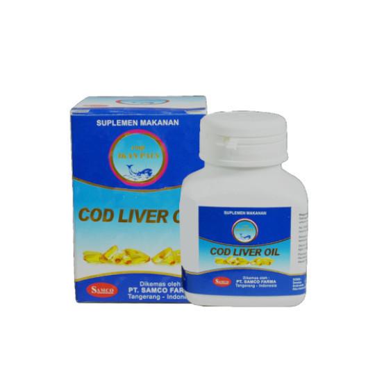 Jual Cod Liver Oil cap Ikan Paus Samco 100 caps dan 500 caps - 100 caps ...