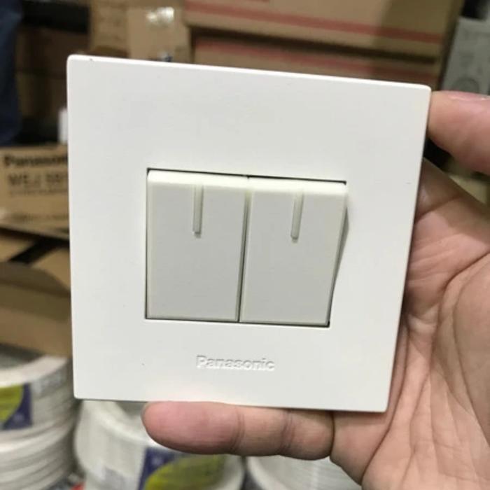 Jual saklar sakelar seri double ganda panasonic style e putih - WIDE ...