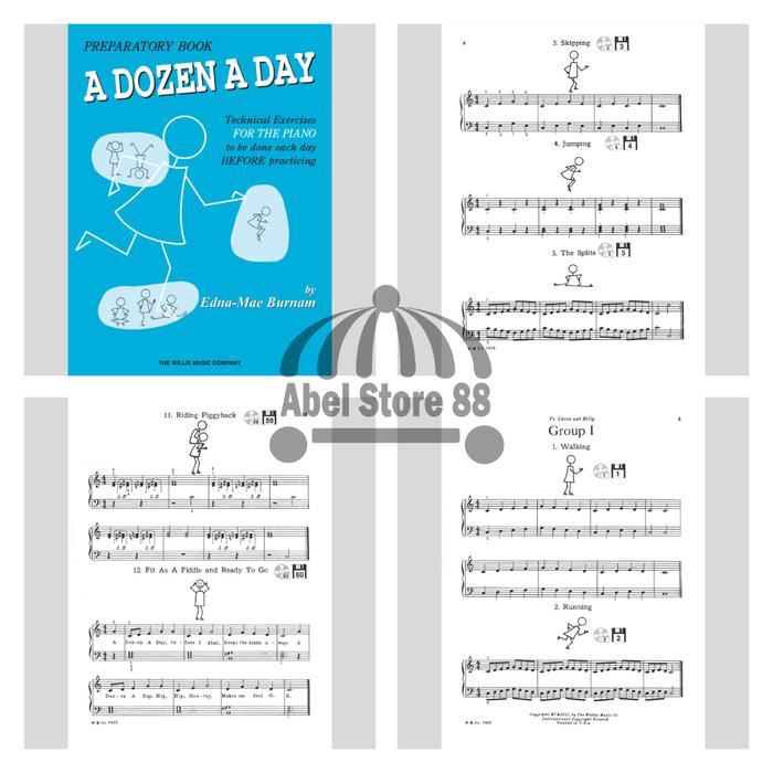 Jual A Dozen A Day Mini Book/preparatory/book 1/2/3/4 Buku Latihan ...