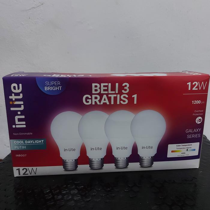 Jual Lampu LED Bohlam Paket In-Lite 12 Watt/Lampu Paket LED In-Lite 12 ...