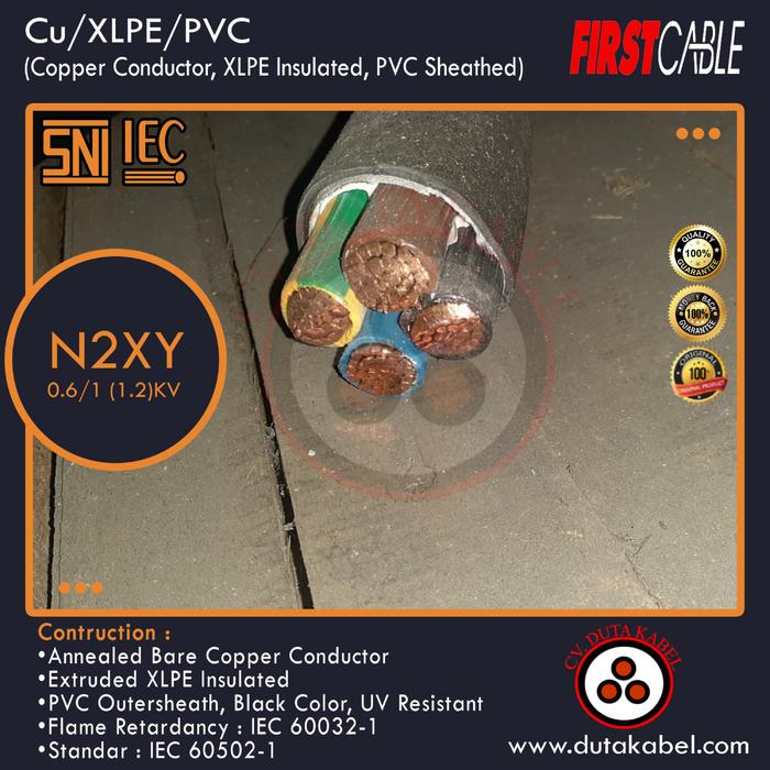 Jual Kabel N2XY 4x95 mm2 (Cu/XLPE/PVC) FIRST CABLE /4x95 mm/4 x 95 mm2/4x95 - Jakarta Pusat - CV ...