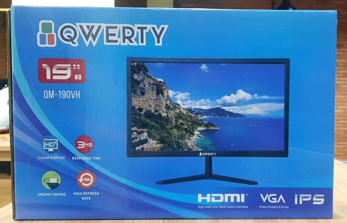Jual MONITOR LED QWERTY 19 INCH HDMI + VGA LED 19" FGARANSI RESMI ...