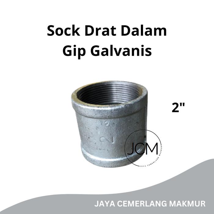 Jual Sock Drat Dalam Galvanis Besi 2" Inch GIP / Socket / Sok Drat ...