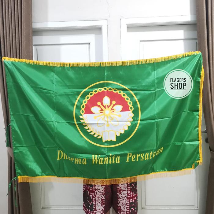 Jual BENDERA RUANGAN DHARMA WANITA PERSATUAN / DWP 90x135 CM - UKURAN ...