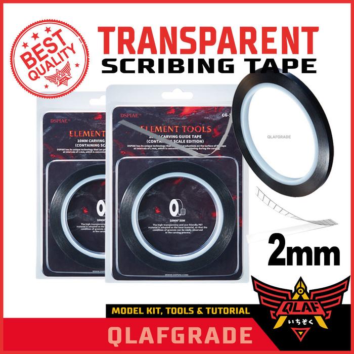 Promo SCRIBING TAPE VARIAN TRANSPARENT CARVING GUIDE dymo tape panel ...