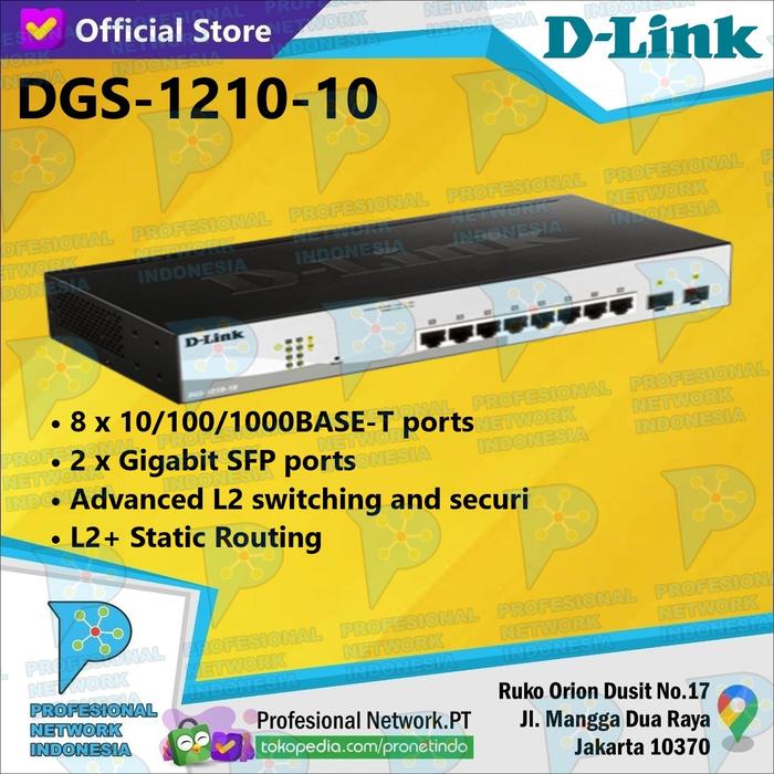 Promo DLink DGS-1210-10 Gigabit Smart 10-Port Managed Switch Cicil 0% 3x - Jakarta Pusat ...
