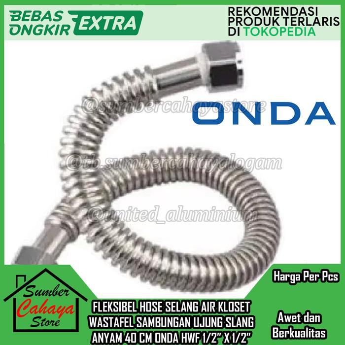 Jual SELANG AIR PANAS KAKU ONDA 40 cm HWF 1/2" X 1/2" Hot Water Hose - Kota Palembang - Sumber ...